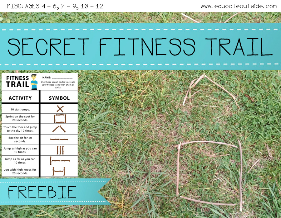 Secret Code Fitness Trail - Educate Outside - Outdoor Lesson Ideas for ...