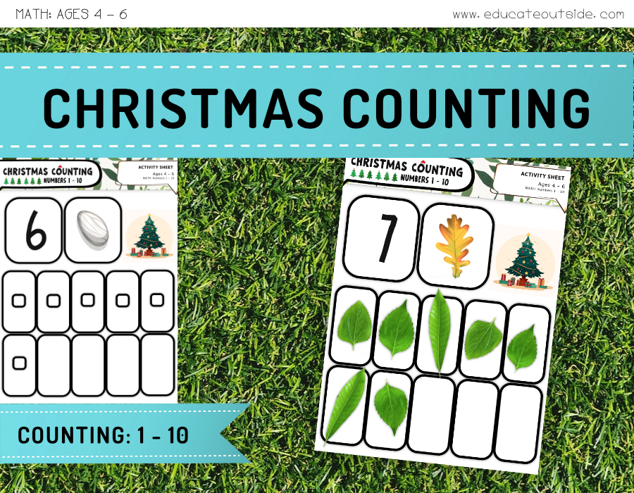 Christmas Counting Activity - Number Recognition - Numbers 1 to 10 ...