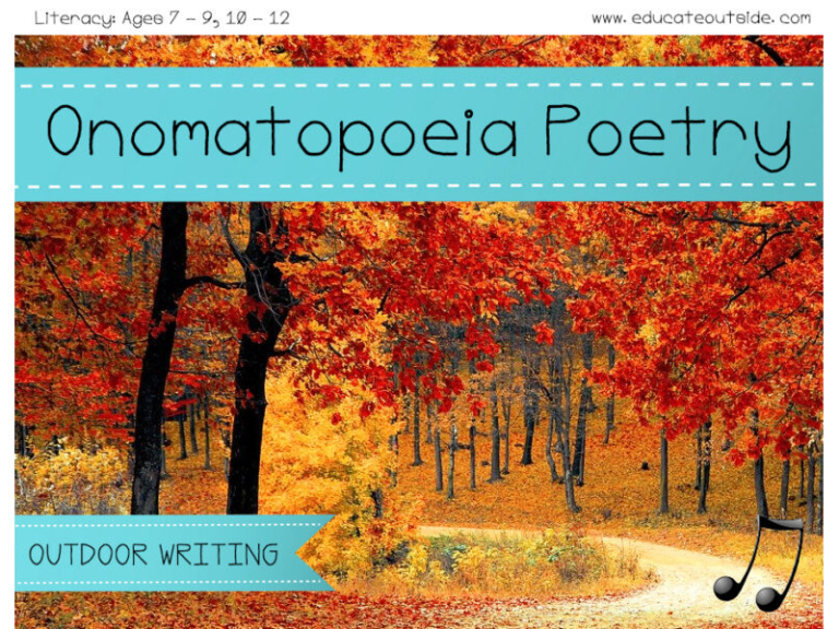 Teaching Poetry Outdoors - Educate Outside - Outdoor Lesson Ideas for ...
