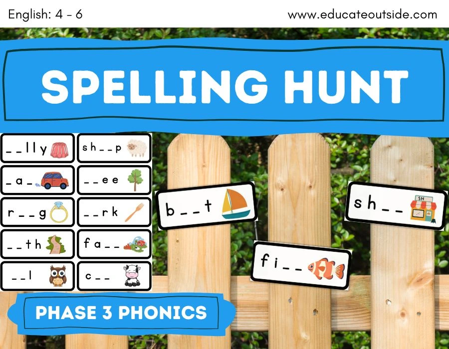 Outdoor Phonics Activity | Phase 3 Sounds