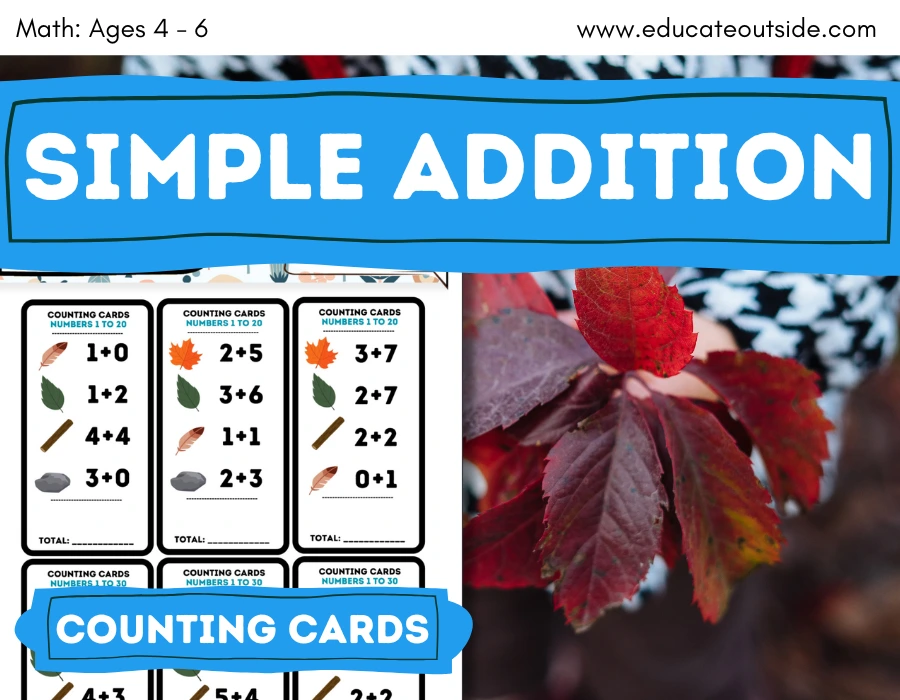 Early Math Scavenger Hunt: Counting & Addition with Nature