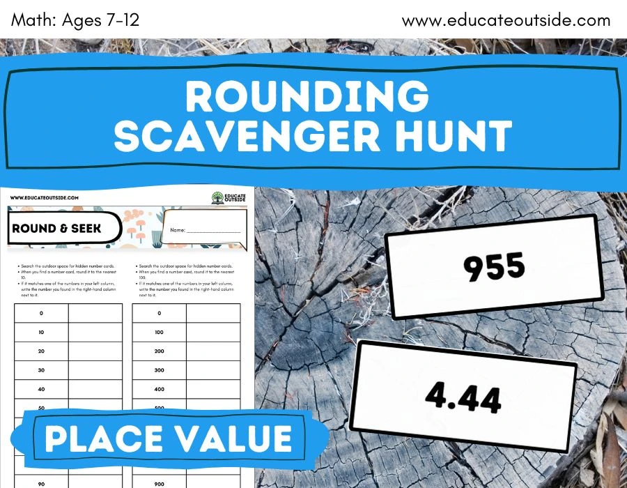 Round and Seek Outdoor Maths Game | Rounding to 10, 100 & 1,000